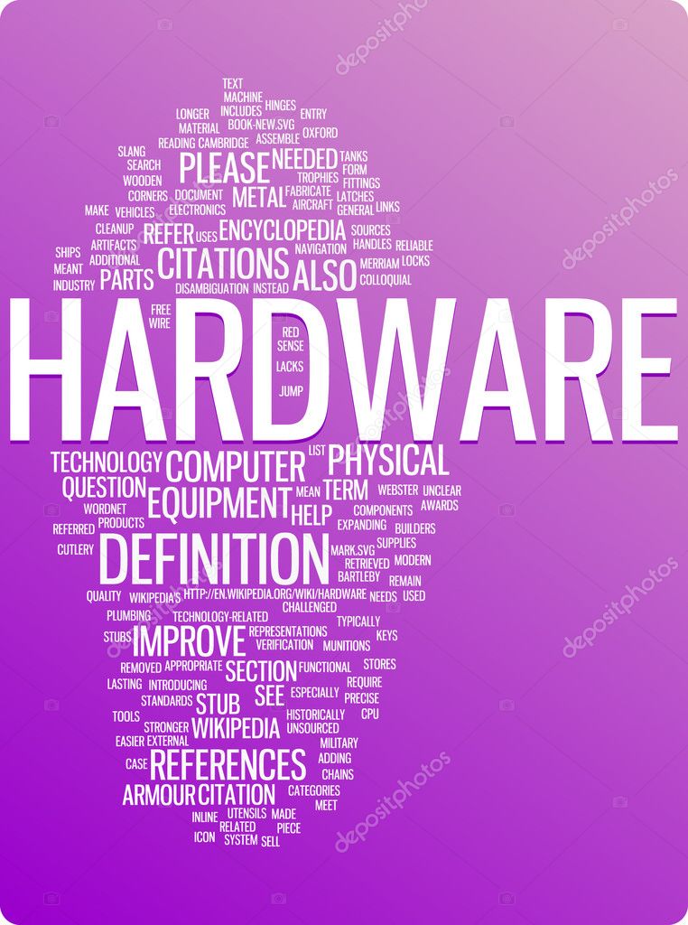 Hardware Word Cloud Illustration — Stock Vector © Gilmanshin 9024989
