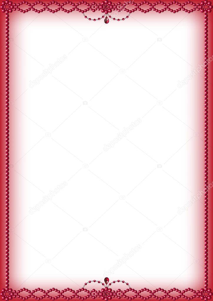 Ruby Bead Border — Stock Vector © jayteel #8712201 Ruby Bead Border — Stock Vector © jayteel #8712201