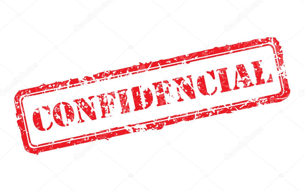 Carimbo confidencial — Vetor de Stock © cluckva #9912865