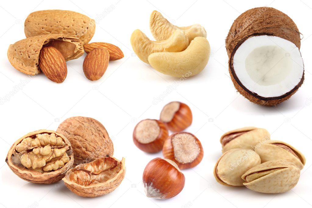 Collage from nuts Stock Photo by ©Dionisvera 9740375