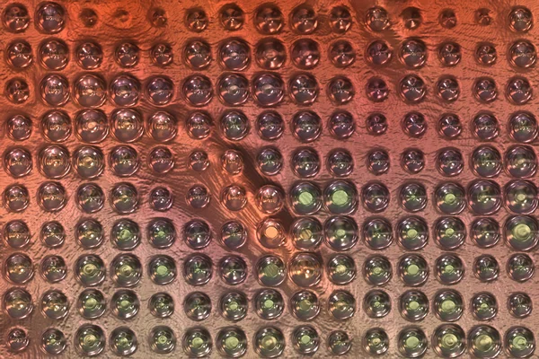 Copper bump plate, hammered metal — Stock Photo © mettus #9986389