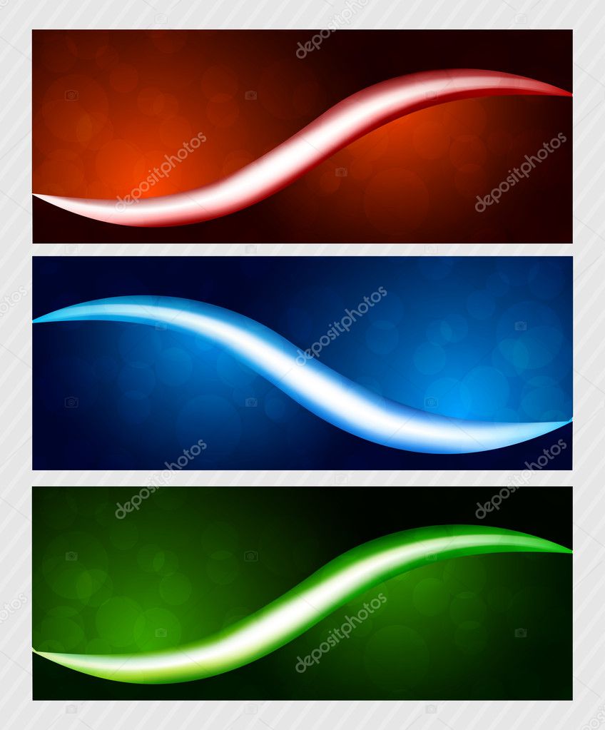 Set of bright banners Stock Vector Image by ©Denchik #9556005