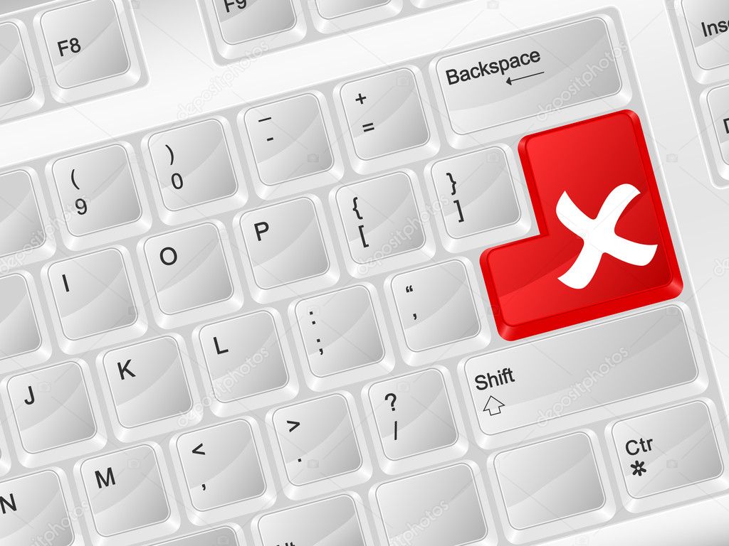 Computer keyboard cancel symbol Stock Vector Image by ©julydfg #8514857