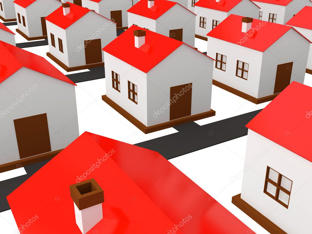 Many small houses Stock Photo by ©Ciklamen 9674753