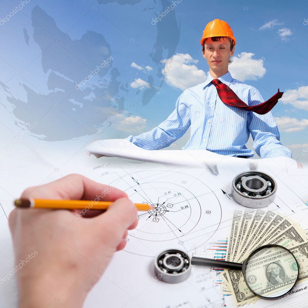 Construction industry collage — Stock Photo © SergeyNivens #8677470