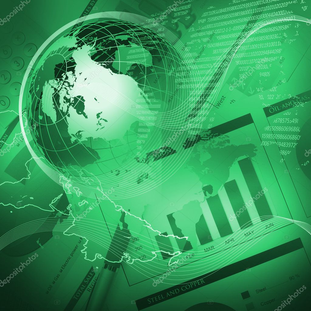 Global financial color charts and graphs — Stock Photo © SergeyNivens ...