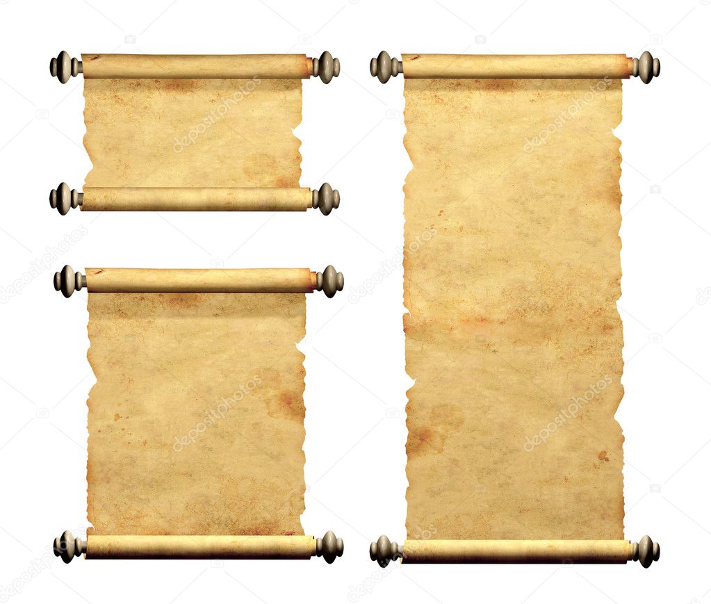 Set of old parchments — Stock Photo © frenta #9969074