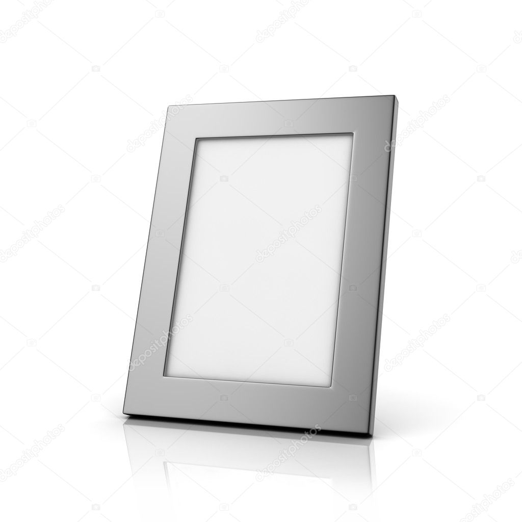 Blank aluminum photo frame — Stock Photo © Shenki #9568900