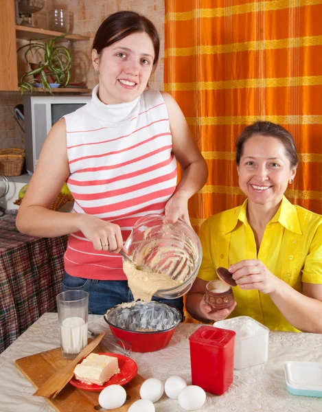 Women making Easter cake - Stock Image - Everypixel
