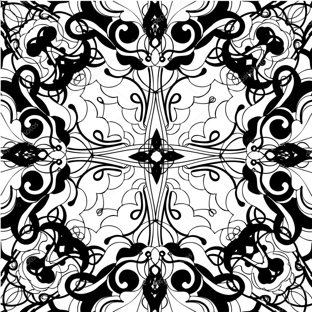 Abstract graphic design in black and white — Stock Vector © Artex67 ...