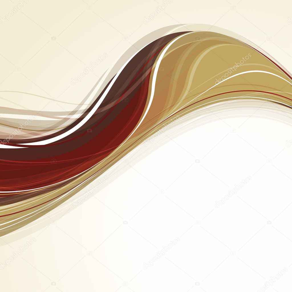 Brown wave Stock Vector by ©Trinity 10547799