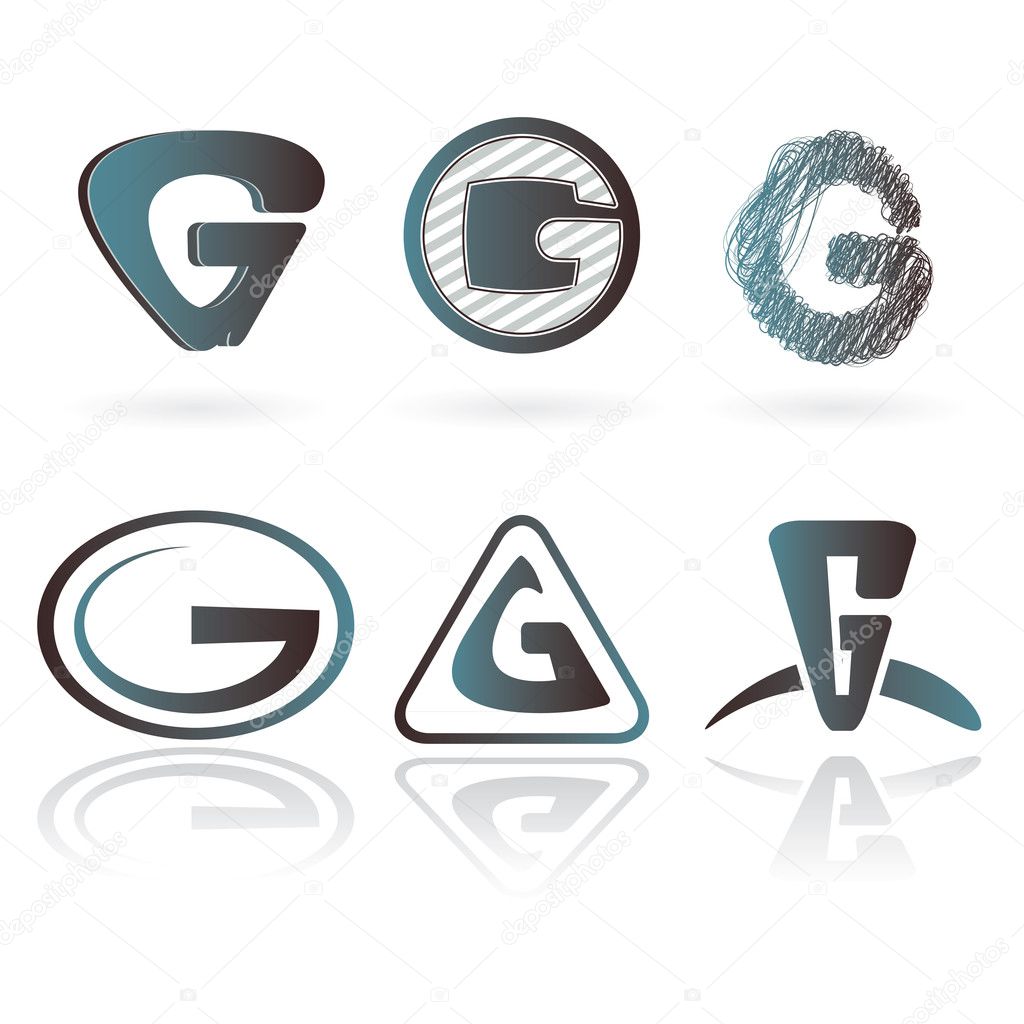 Set of letter G designs — Stock Vector © antkevyv #9729470