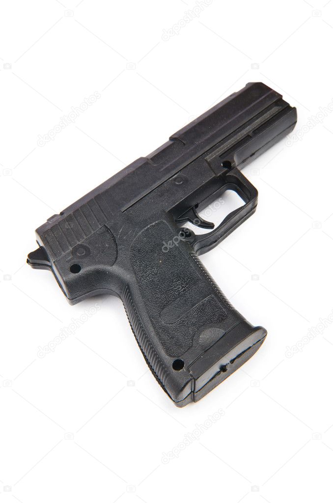 Hand gun isolated on the white background — Stock Photo © Elnur_ #10222962
