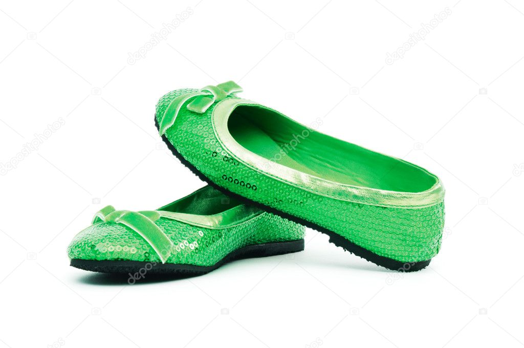 Lime Green Pointe Shoes