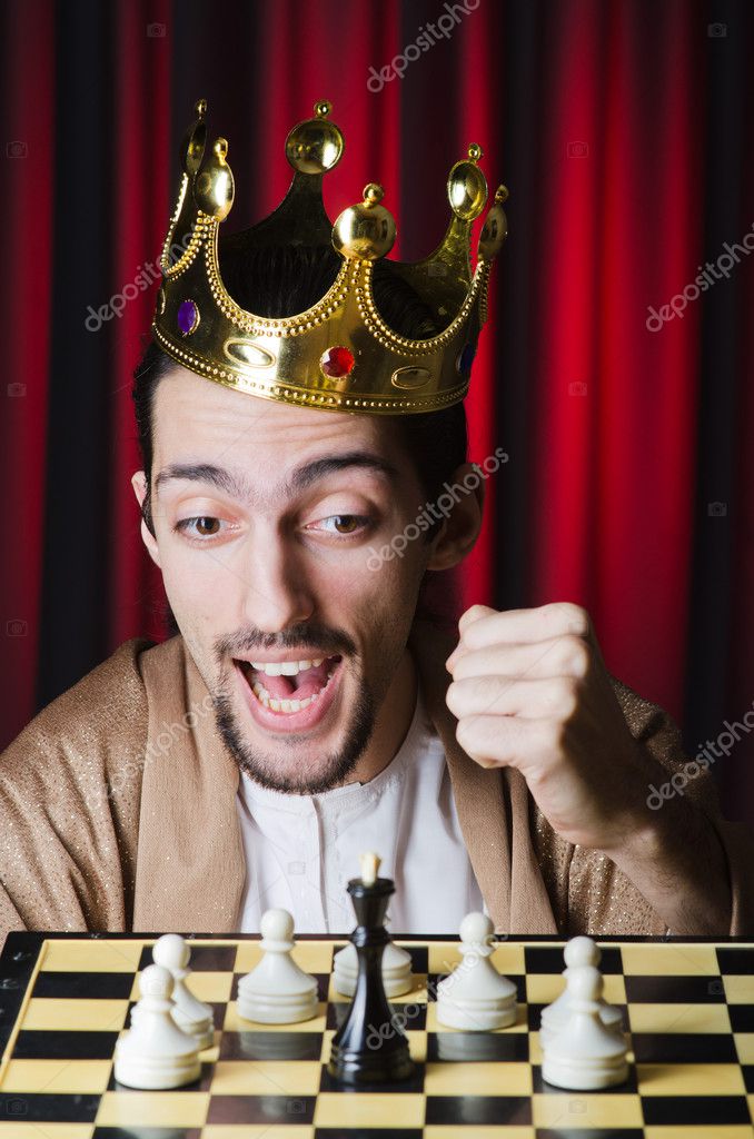 Chess player playing his game — Stock Photo © Elnur_ #9699202