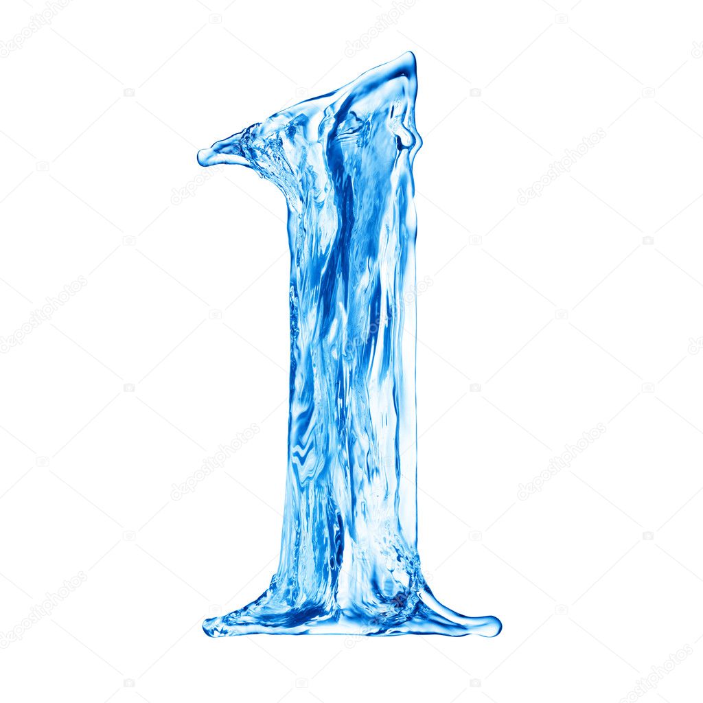 Water letter — Stock Photo © Irochka #9599470