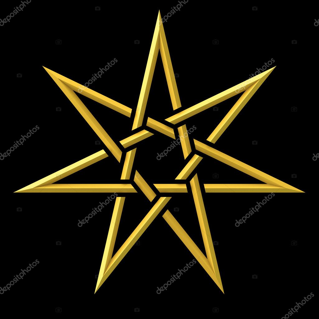 Heptagram sign — Stock Photo © yuriy2design #10140479