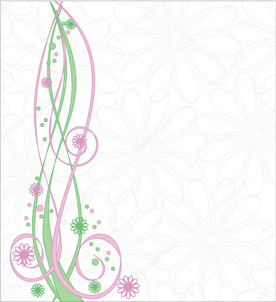 Flower background, vector Stock Vector Image by ©natalia_vlasova #9799717