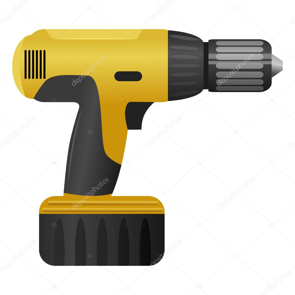 Vector ilustración de un taladro — Archivo Imágenes Vectoriales ...