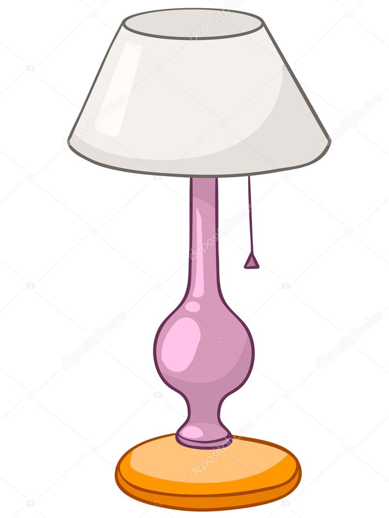 lámpara casera de dibujos animados — Vector de stock © rastudio #8899443