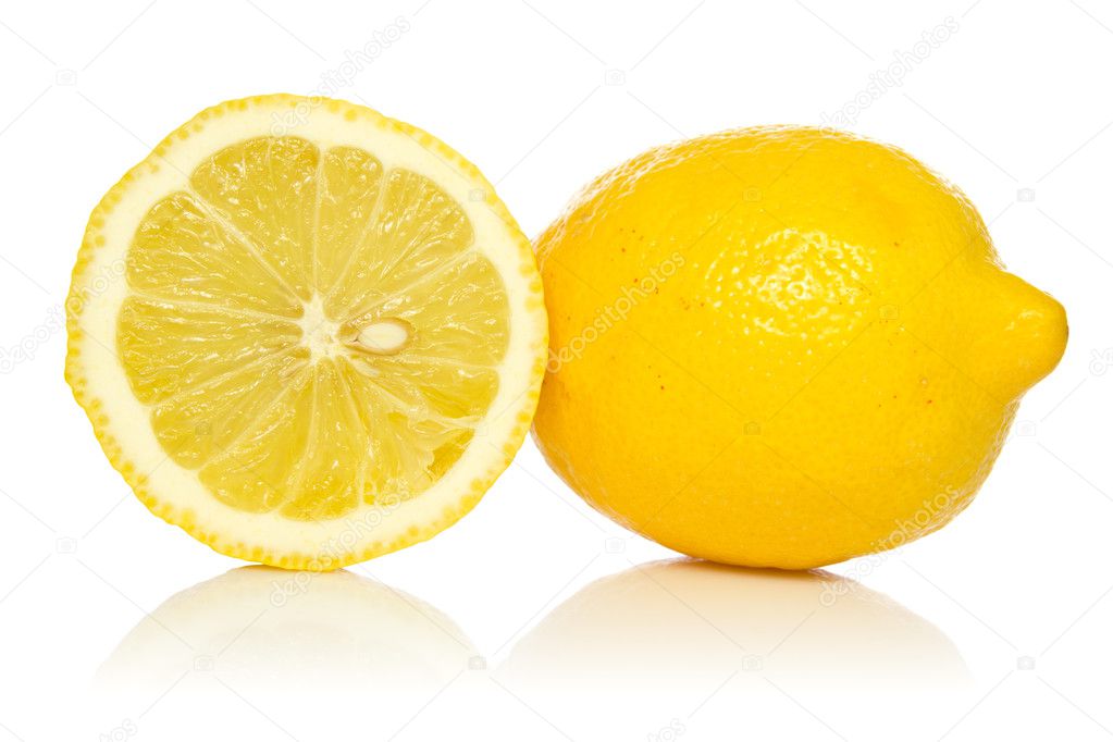 Two lemons with reflection — Stock Photo © grapix #9381747