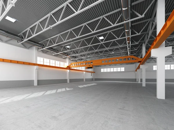 Close up of a factory overhead crane - Stock Image - Everypixel