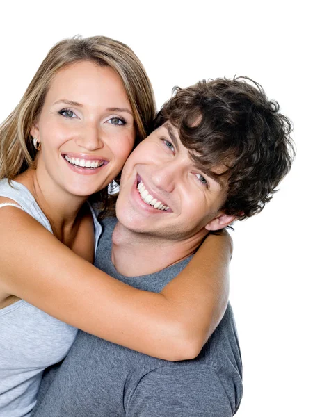 Happy beautiful couple on nature ⬇ Stock Photo, Image by © valuavitaly ...