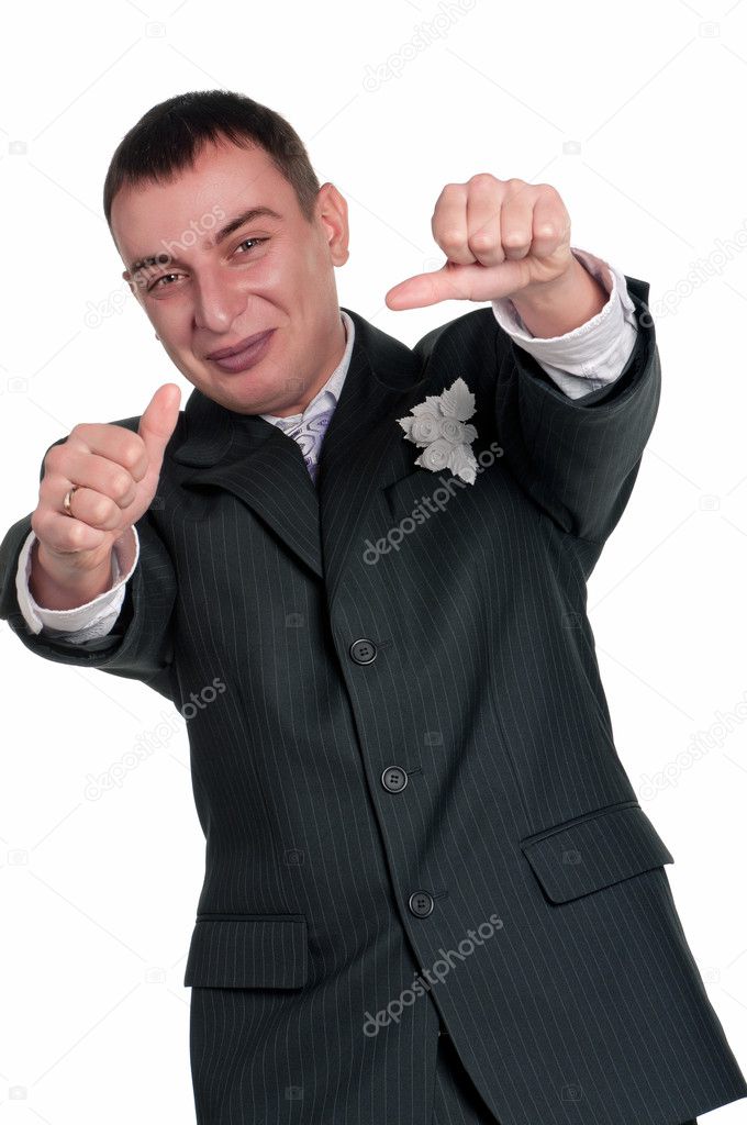 Portrait of groom — Stock Photo © DenisNata #9359985