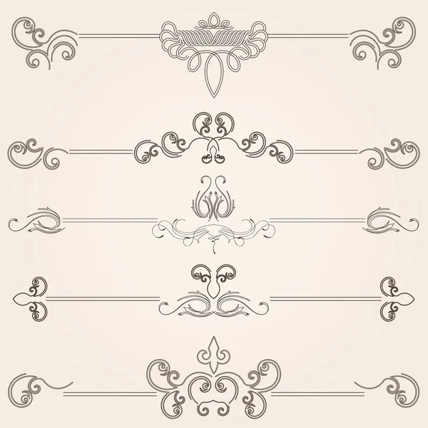 Set of small decorative elements — Stock Vector © galinashpak #6666818