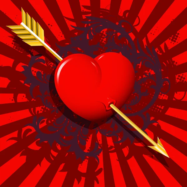 Symbolic heart with arrow Stock Vector Image by ©brux17 #38855851