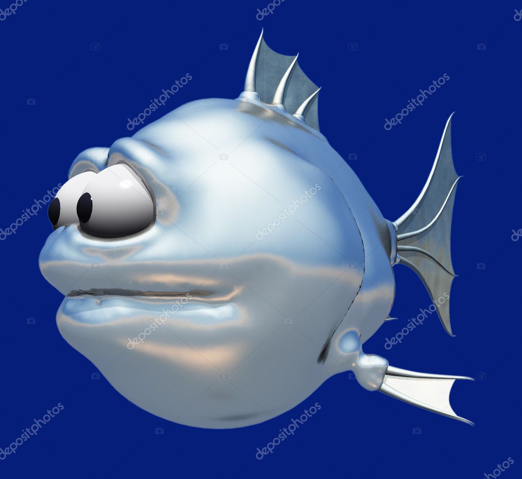 Chrome fish — Stock Photo © drizzd #8517606