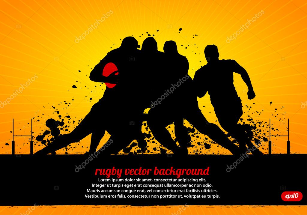 Rugby Poster Vector Stock Vector by ©burakowski 10720638