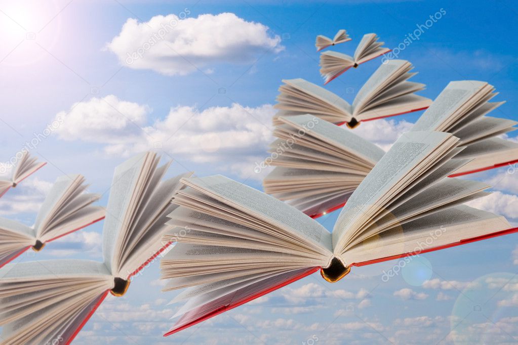Books are flying Stock Photo by ©Enika100 10455644