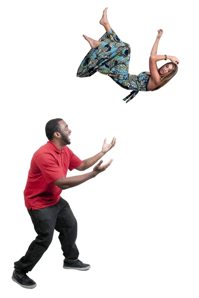 Woman falling Stock Photos, Royalty Free Woman falling Images ...