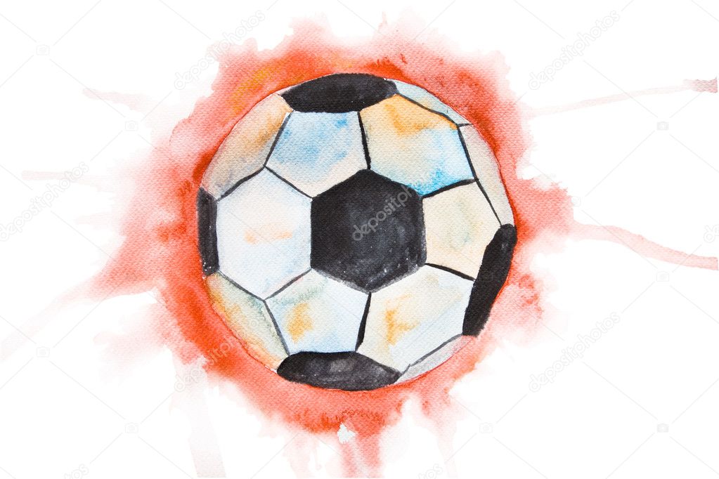 Single soccer ball Stock Photo by ©Jershova 10110929