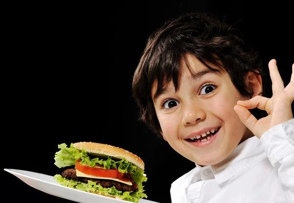 Kids chef burger Stock Photos, Royalty Free Kids chef burger Images ...