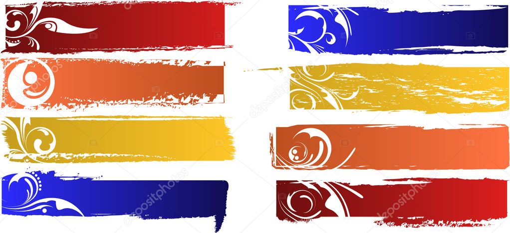 Vector color banners set Stock Vector Image by ©sdmixx #9719867