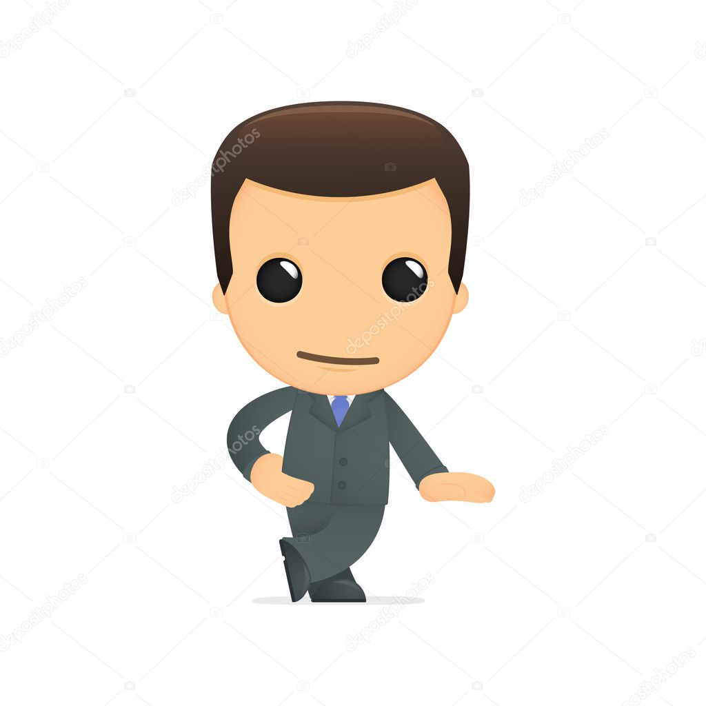 Funny cartoon boss Stock Vector Image by ©artenot #10449678