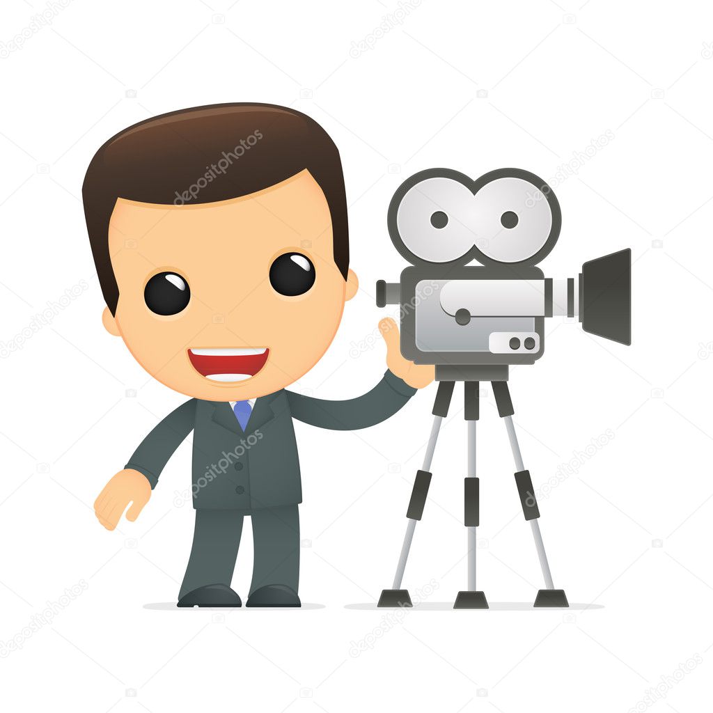 Divertido jefe de dibujos animados Vector de stock #10449797 de ©artenot