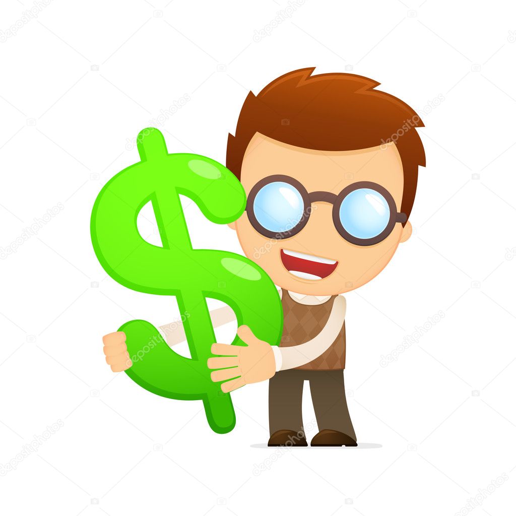 Funny cartoon genius Stock Vector Image by ©artenot #10672309