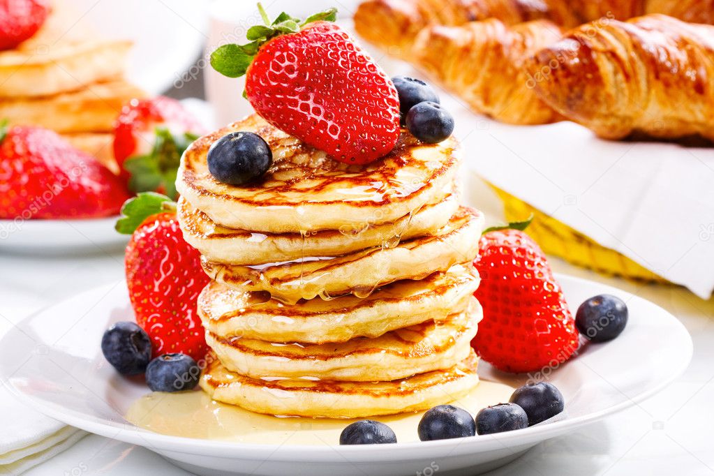 Stack of pancakes — Stock Photo © Nitrub #9693108