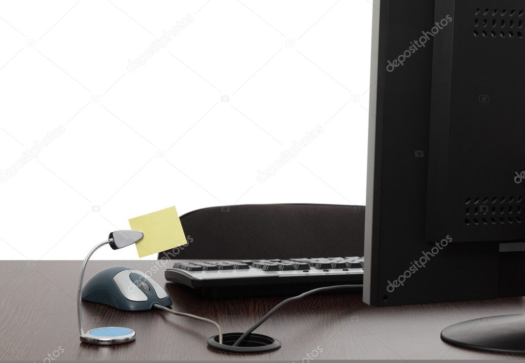 Empty office desk Stock Photo by ©razvanphoto 10470366