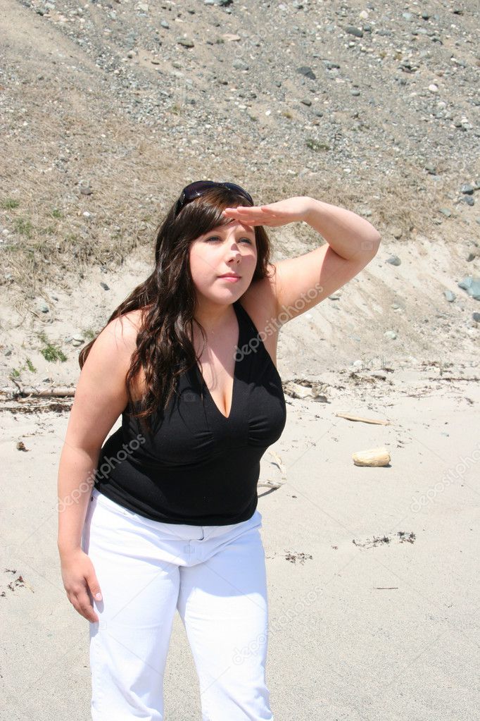 Woman With Hand over Eyes — Stock Photo © melking #9004381