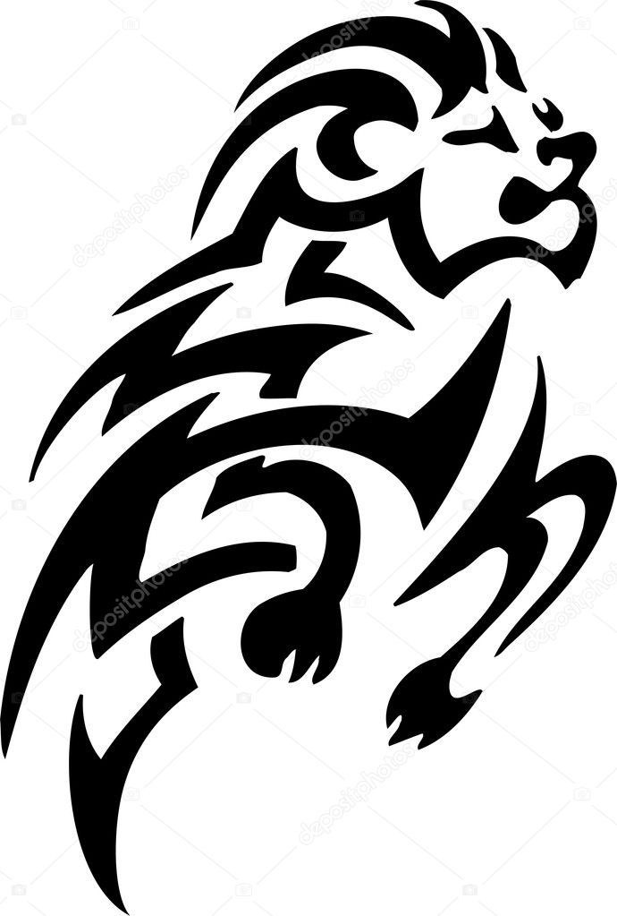 Ram In Tribal Style Vector Illustration — Stock Vector © Digital Clipart 8968462