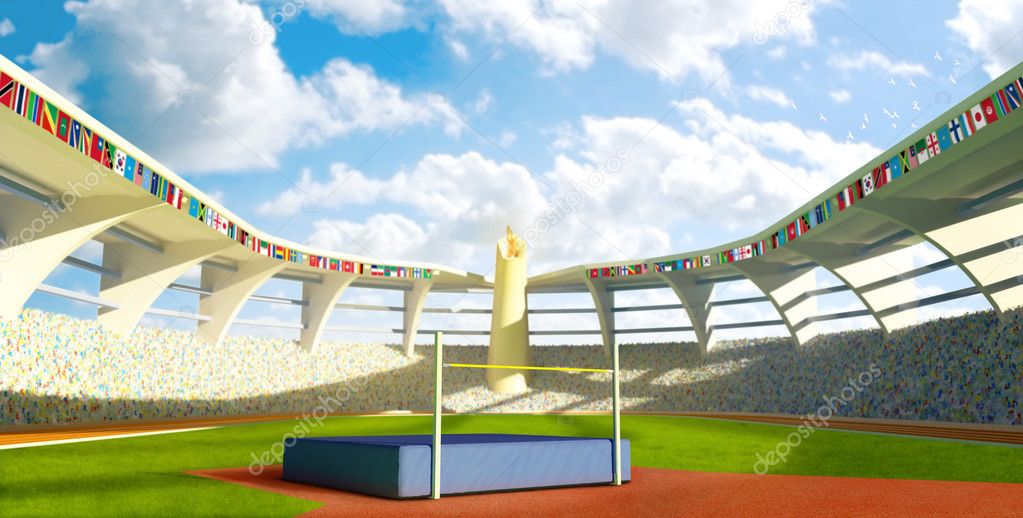 Olympic Stadium - High jump Stock Photo by ©jordygraph 8287546
