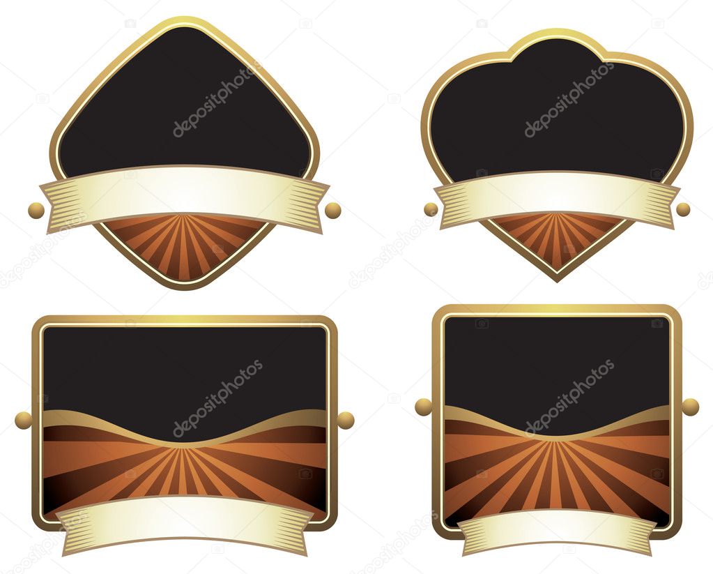 Set of vector labels Stock Vector Image by ©Tihon6 #7963538