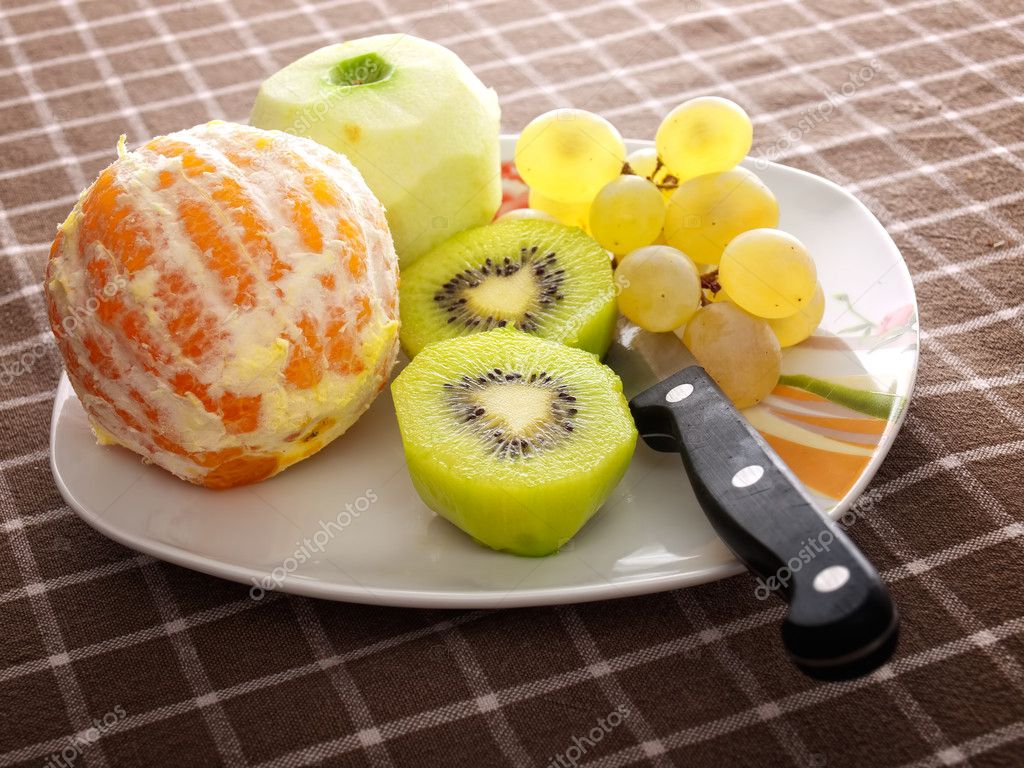 Peeled fruit — Stock Photo © sbotas #8670126