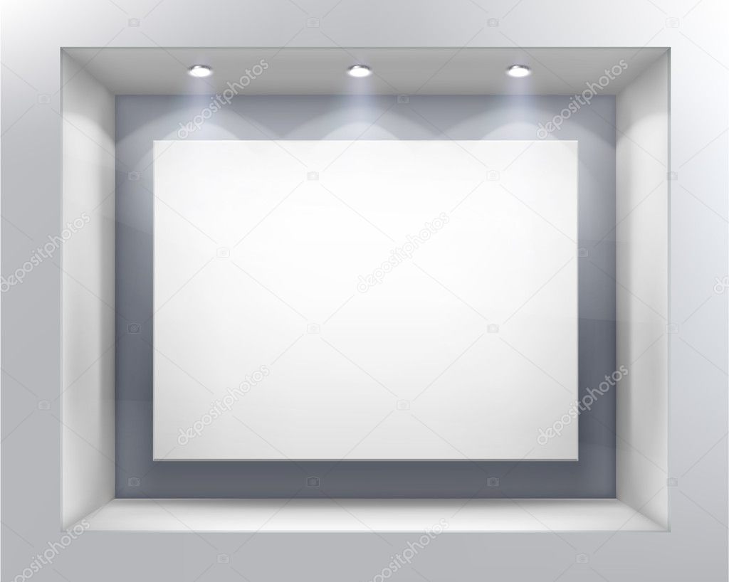 Shop window. Vector illustration. Stock Vector Image by ©silvae #8356449