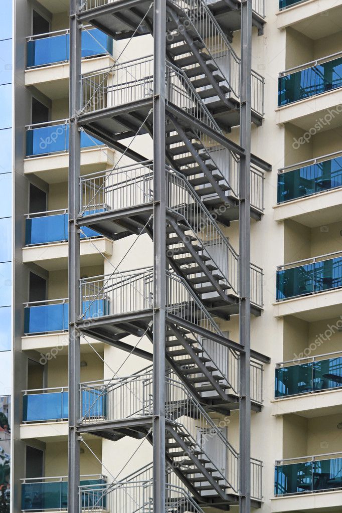 Fire stairs — Stock Photo © Baloncici #10470128