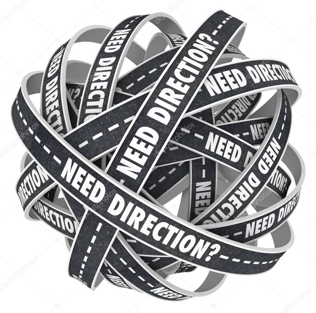 Need Direction Ball of Tangled Roads Uncertainty — Stock Photo ...